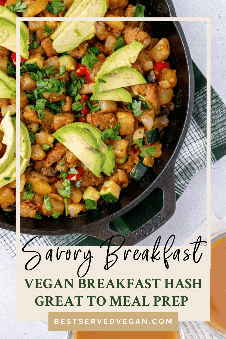 Vegan Breakfast Hash in a Skillet - Best Served Vegan