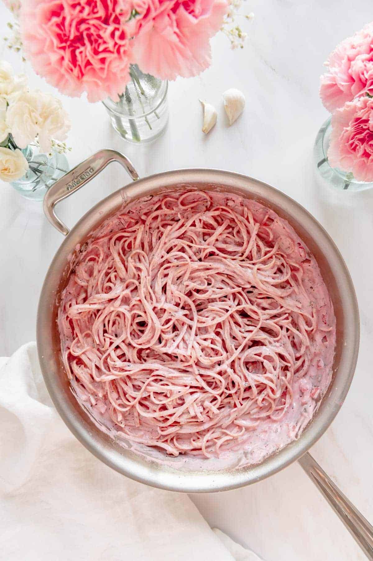 Vegan Pink Pasta - Best Served Vegan
