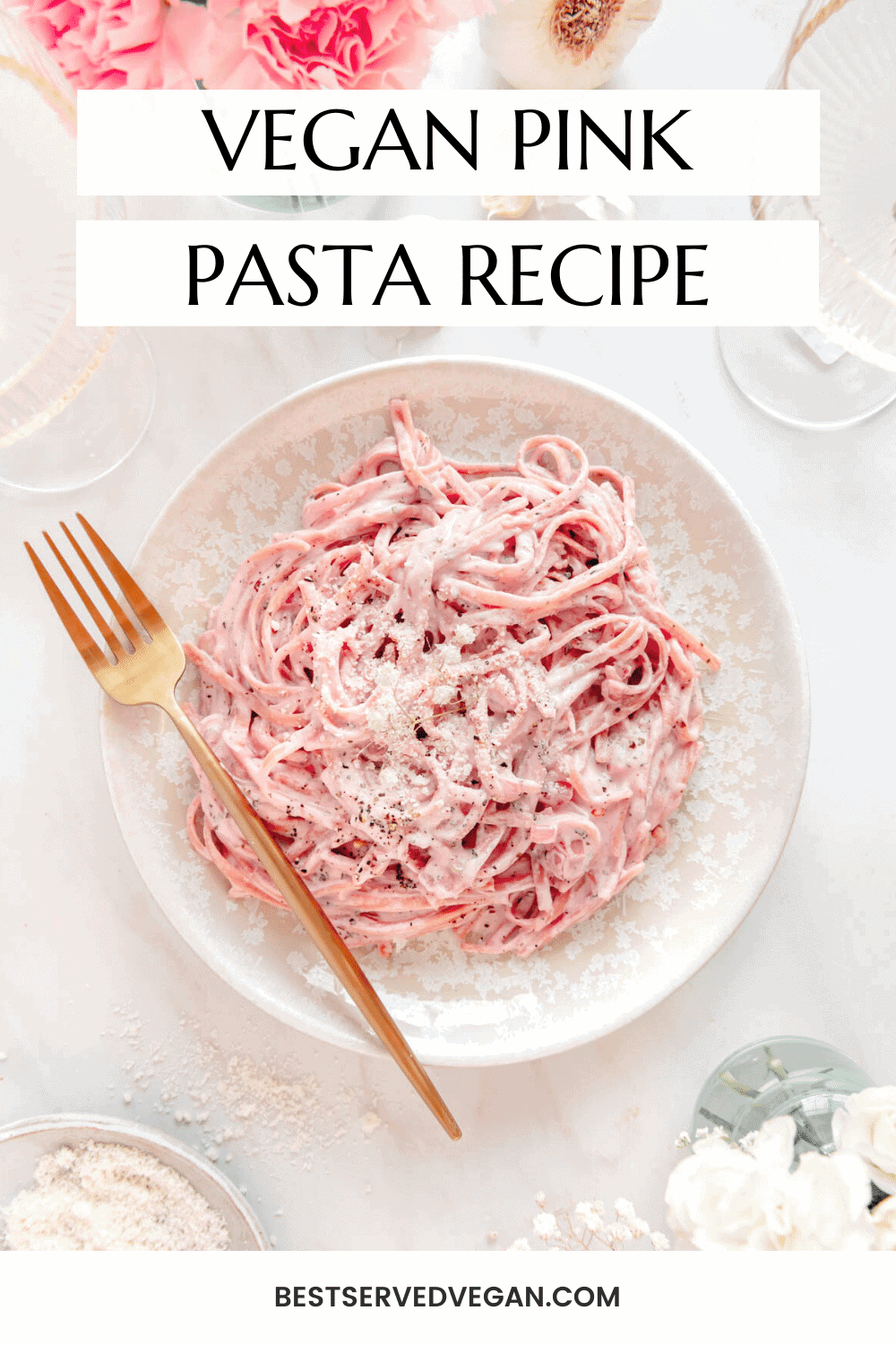 Vegan Pink Pasta - Best Served Vegan