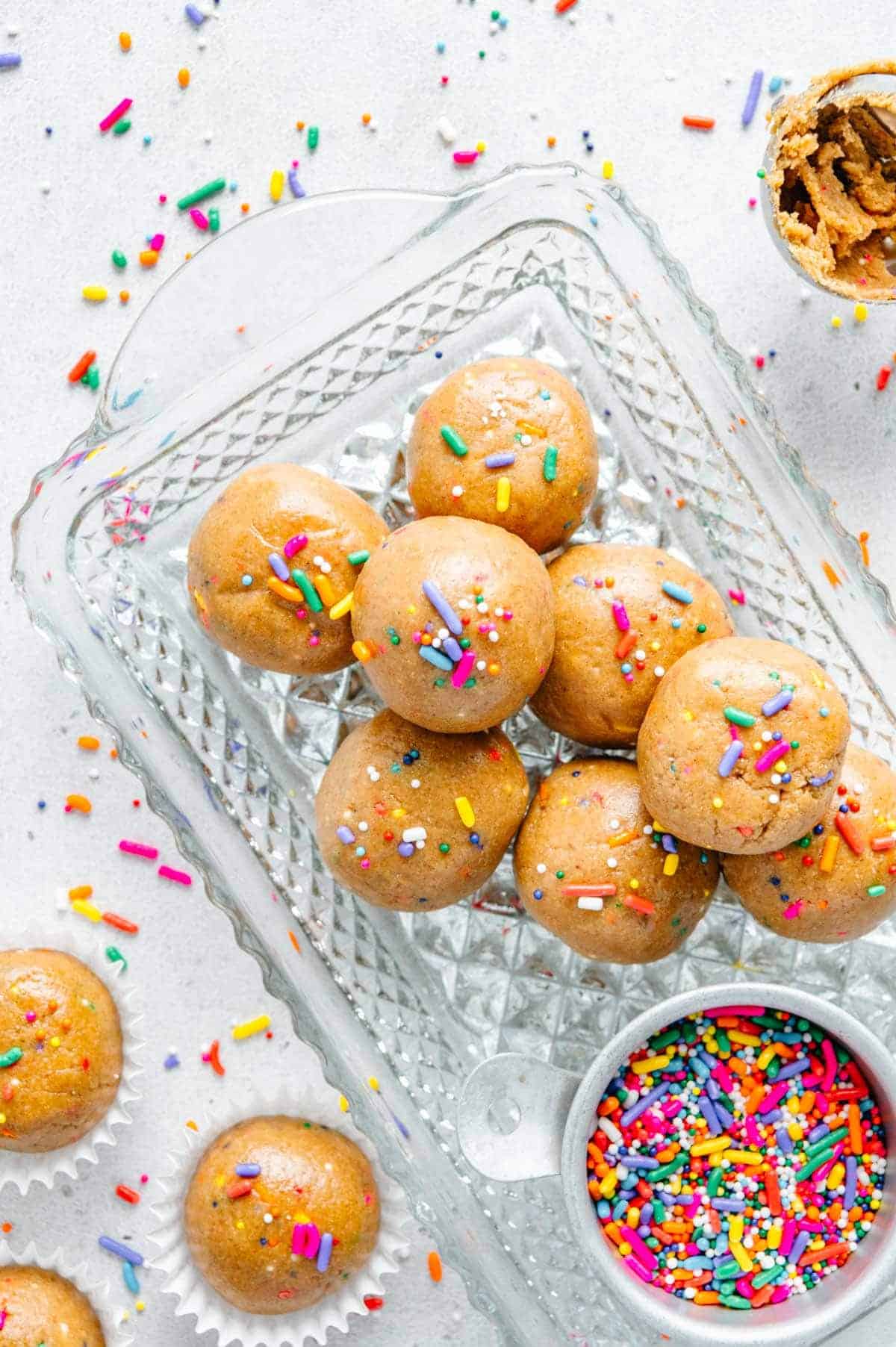 Vegan Funfetti Protein Bites - Best Served Vegan