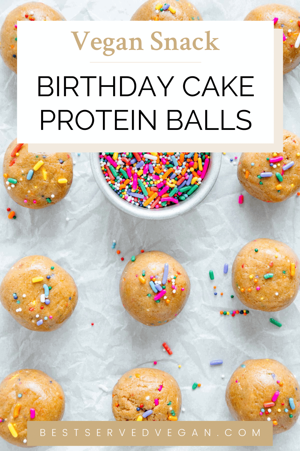Vegan Funfetti Protein Bites - Best Served Vegan