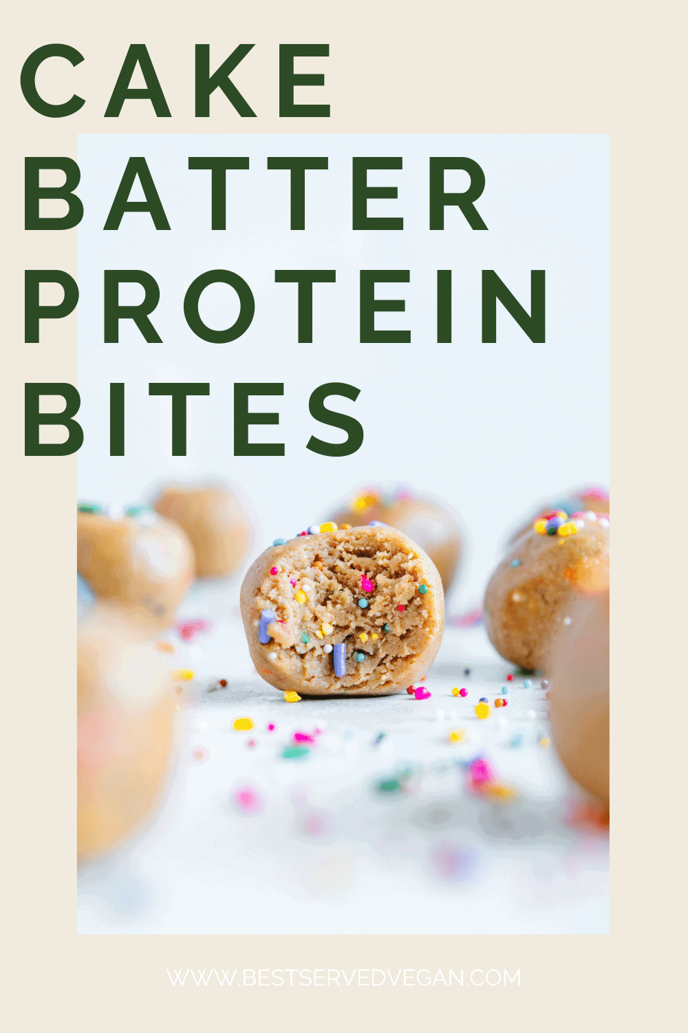 Vegan Funfetti Protein Bites - Best Served Vegan