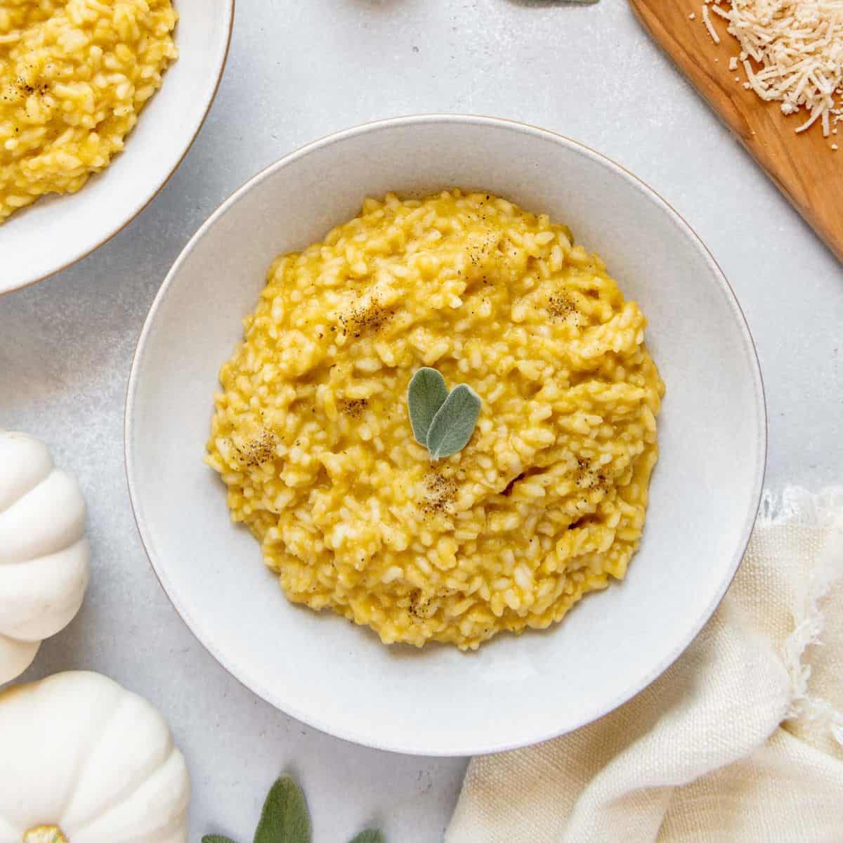 Vegan Pumpkin Risotto - Best Served Vegan